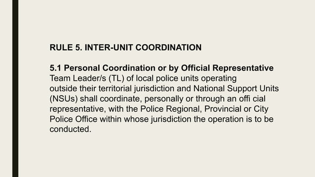 Pnp operational procedure | PPTX | Law