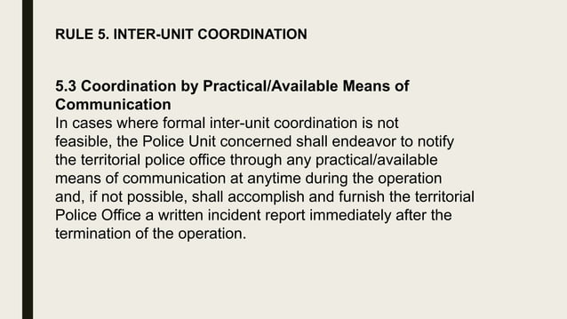 Pnp operational procedure | PPTX | Law