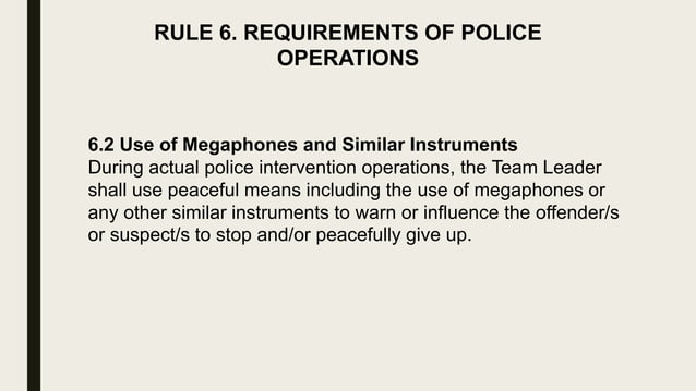 Pnp operational procedure | PPTX | Law