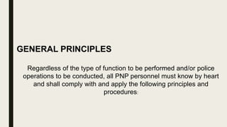 Pnp operational procedure | PPTX