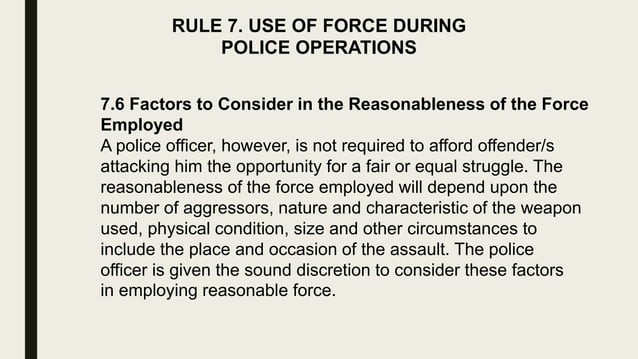 Pnp operational procedure | PPTX | Law