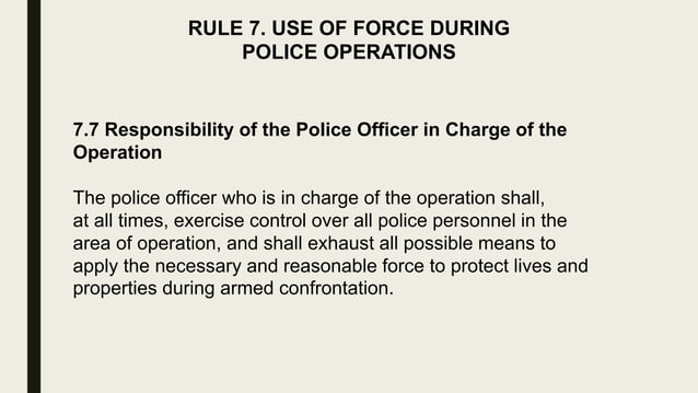 Pnp operational procedure | PPTX | Law