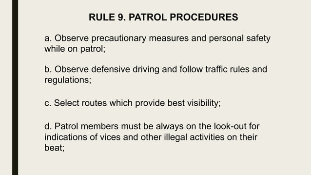 Pnp operational procedure | PPTX | Law
