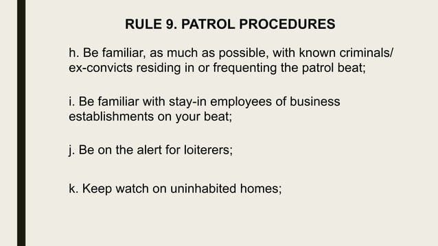 Pnp operational procedure | PPTX | Law