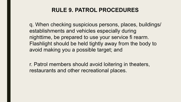 Pnp operational procedure | PPTX | Law