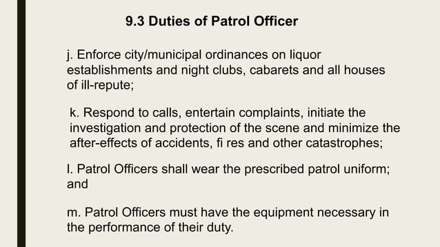 Pnp operational procedure | PPTX | Law