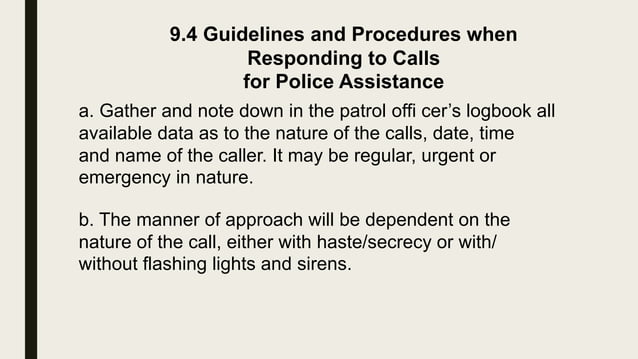 Pnp operational procedure | PPTX | Law