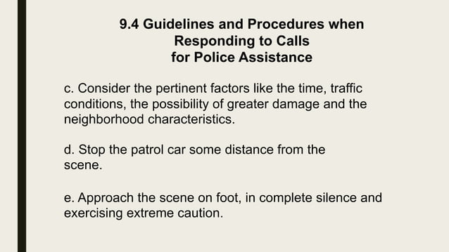 Pnp operational procedure | PPTX | Law