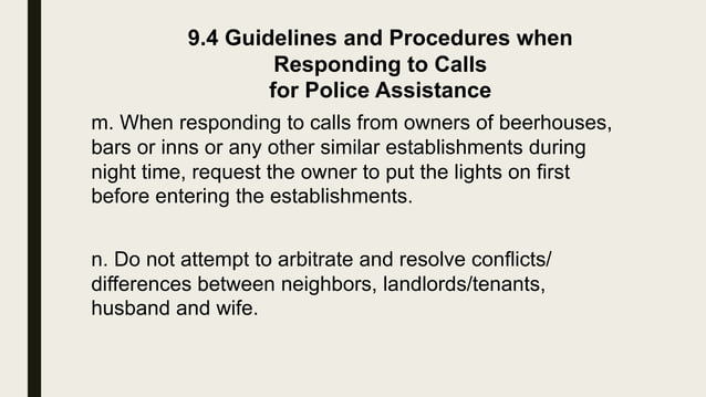 Pnp operational procedure | PPTX | Law