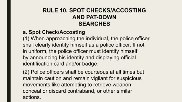 Pnp operational procedure | PPTX | Law