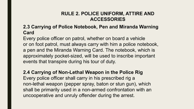 Pnp operational procedure | PPTX | Law