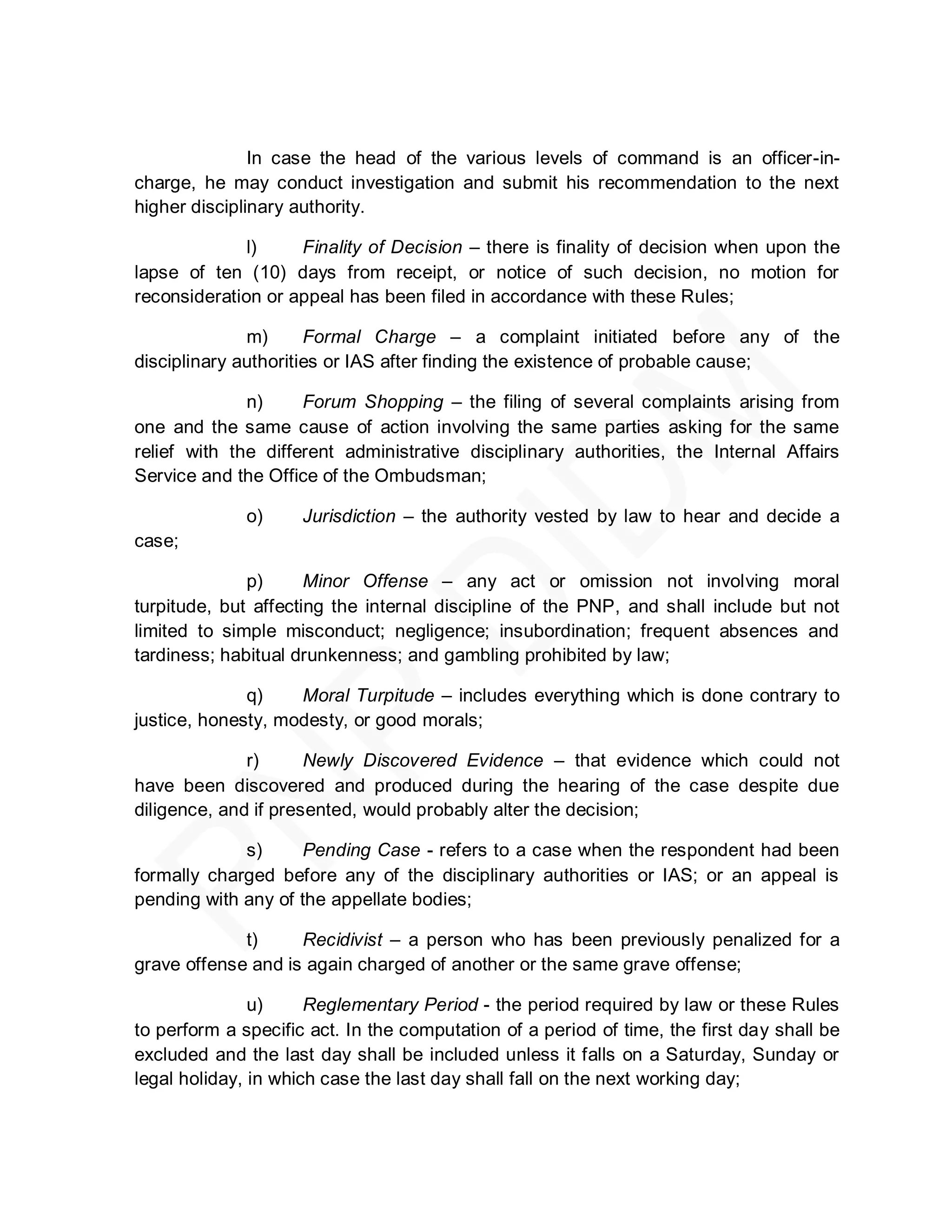 Pnp pre charge evaluation and summary hearing guide | PDF