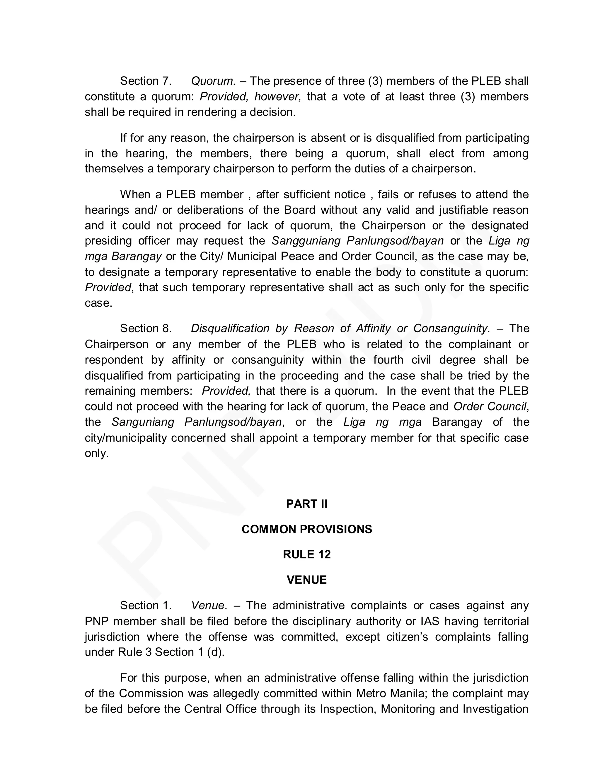 Pnp pre charge evaluation and summary hearing guide | PDF