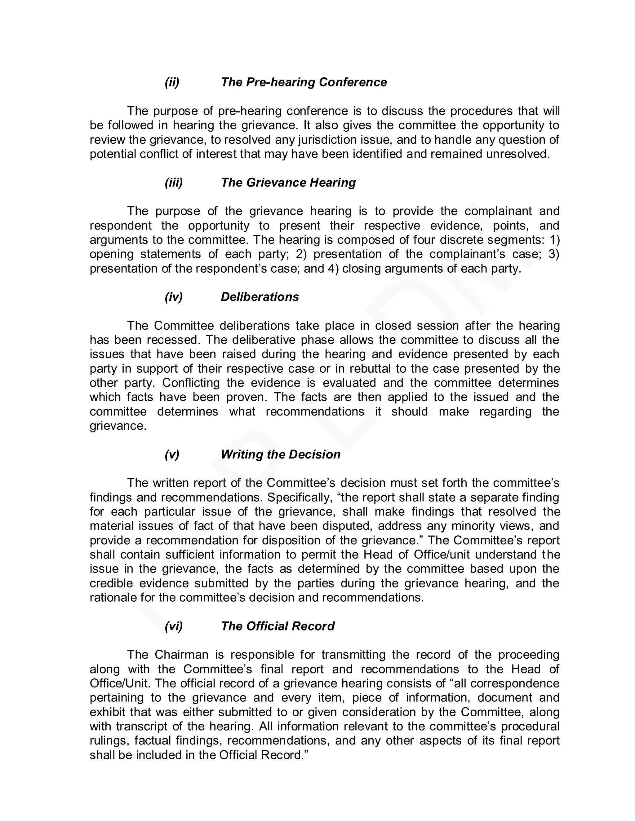 Pnp pre charge evaluation and summary hearing guide | PDF