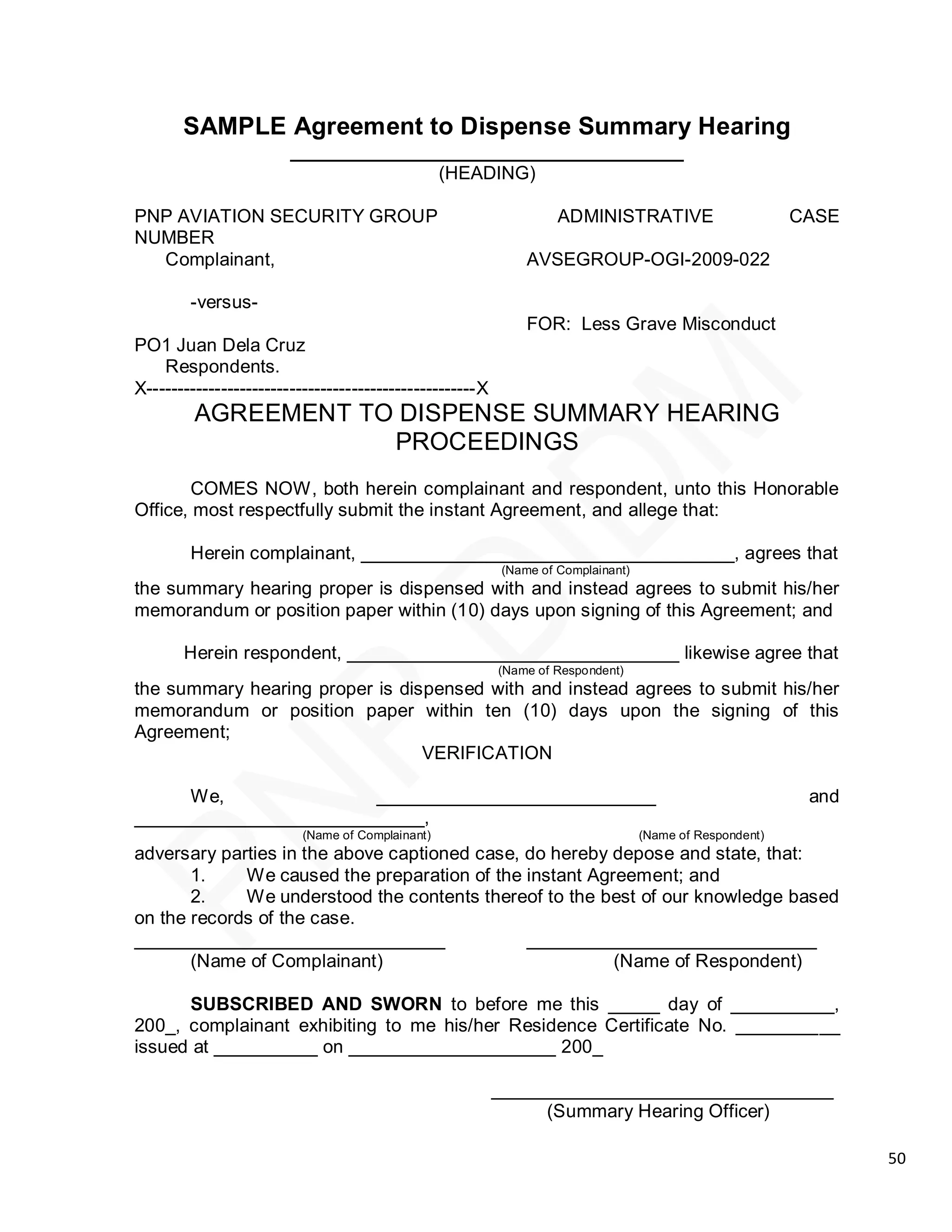 Pnp pre charge evaluation and summary hearing guide | PDF