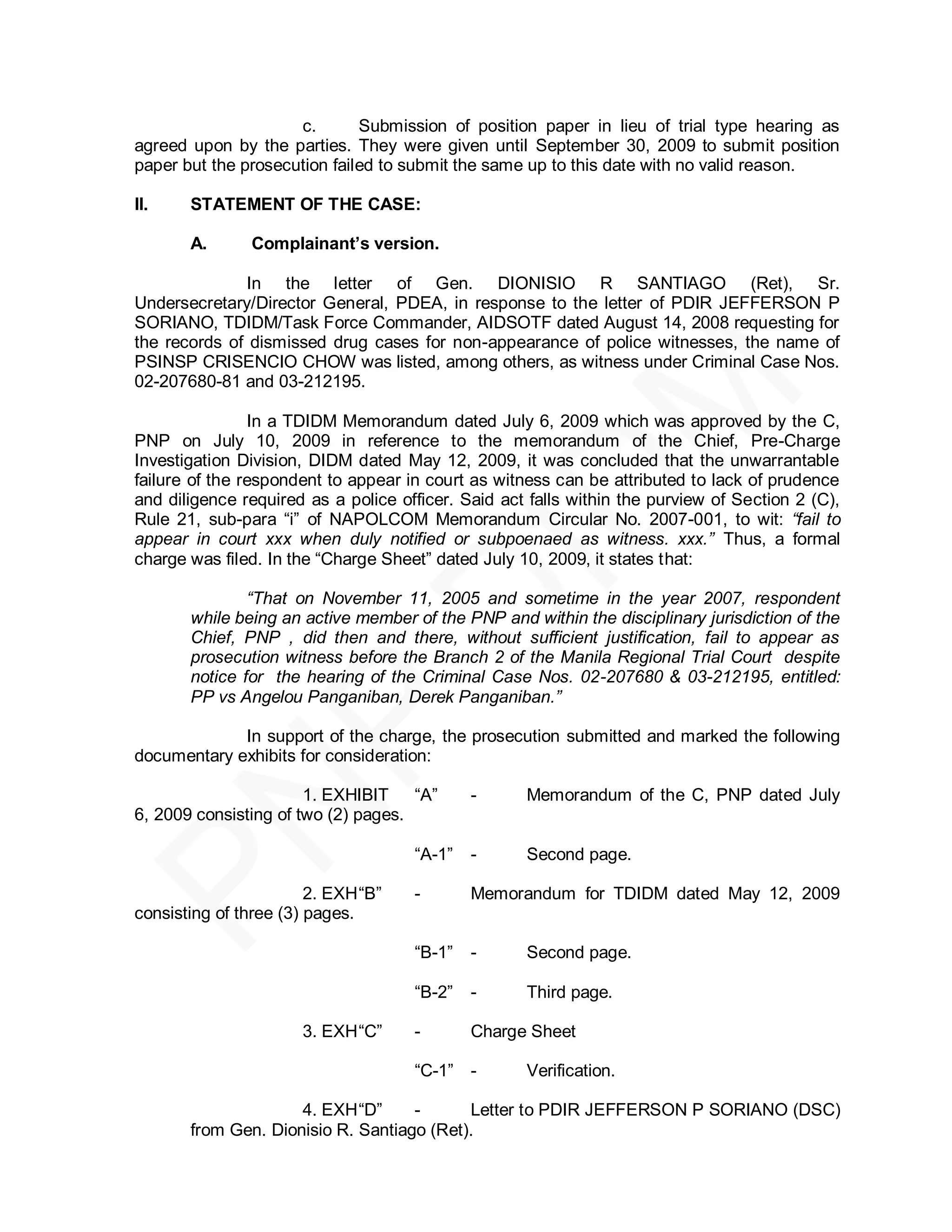 Pnp pre charge evaluation and summary hearing guide | PDF
