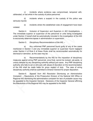 Pnp pre charge evaluation and summary hearing guide | PDF | Law