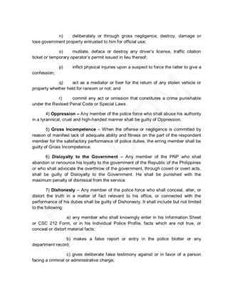 Pnp pre charge evaluation and summary hearing guide | PDF | Law