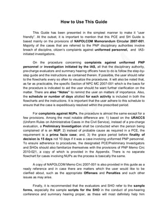 Pnp pre charge evaluation and summary hearing guide | PDF