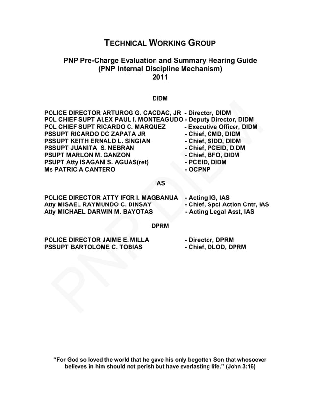 Pnp pre charge evaluation and summary hearing guide | PDF | Law
