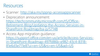 PnP Webcast - Sharepoint Access App scanner | PPT