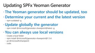PnP Webcast - Upgrade packages in SharePoint Framework solutions | PPTX ...