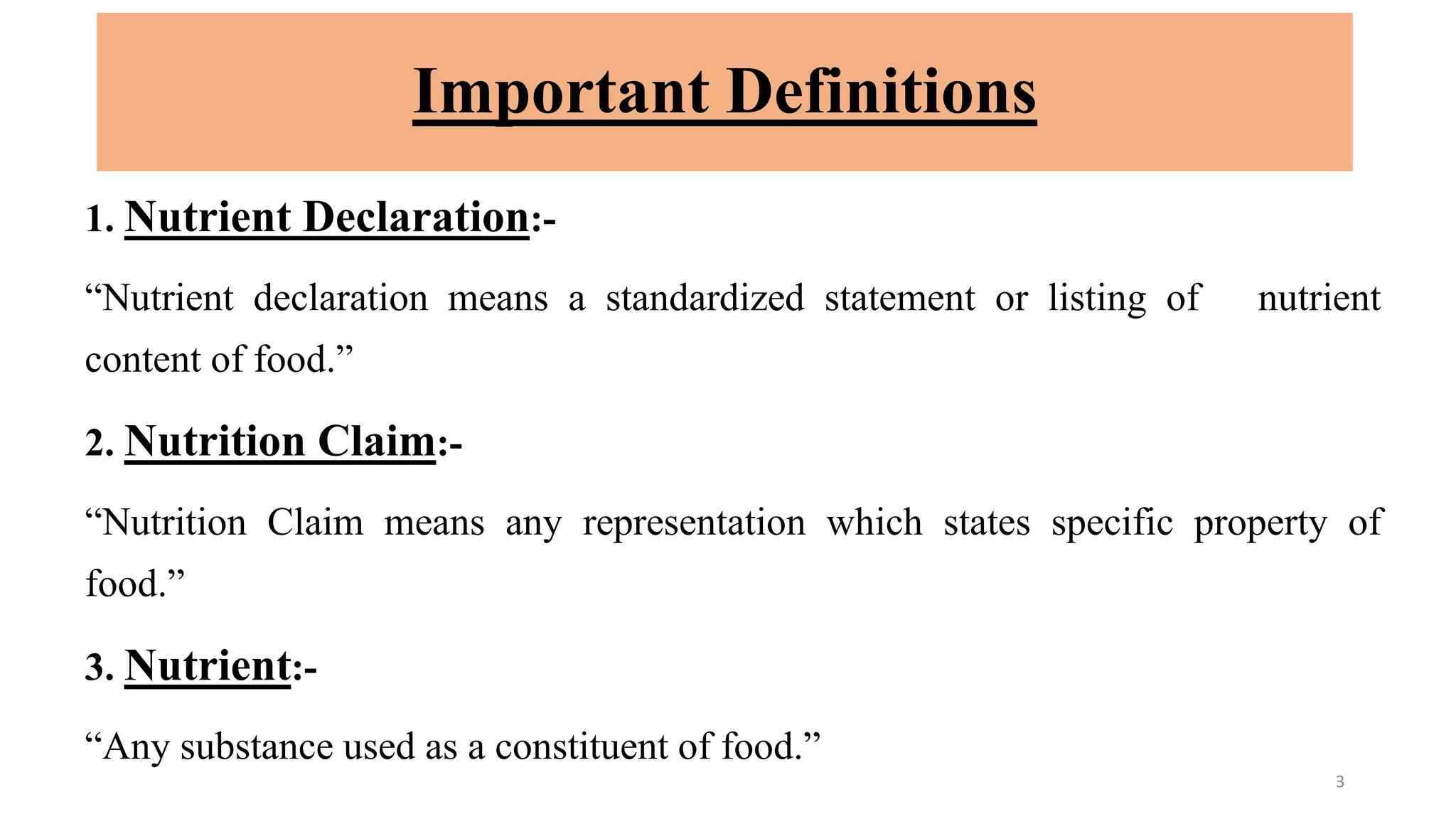 codex standard for nutrition and labelling | PDF