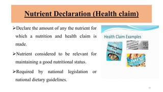 codex standard for nutrition and labelling | PDF