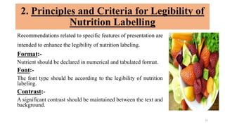 codex standard for nutrition and labelling | PDF