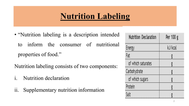 codex standard for nutrition and labelling | PDF | Healthy Cooking and ...