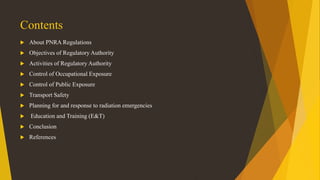 Pnra regulation on radiation protection 2004 | PPT