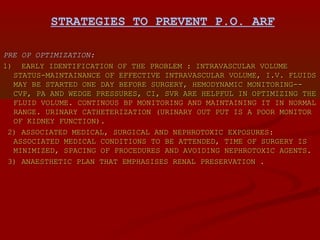 renal preservation and ARF management | PPT
