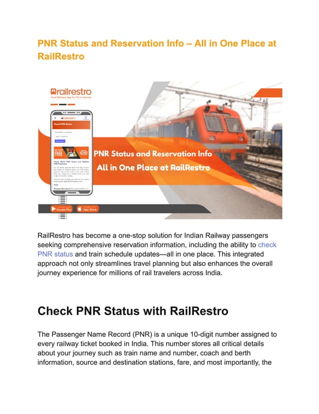 PNR Status and Reservation Info – All in One Place at RailRestro.pdf