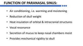 anatomy of Para nasal sinus with clinical anatomy | PPTX