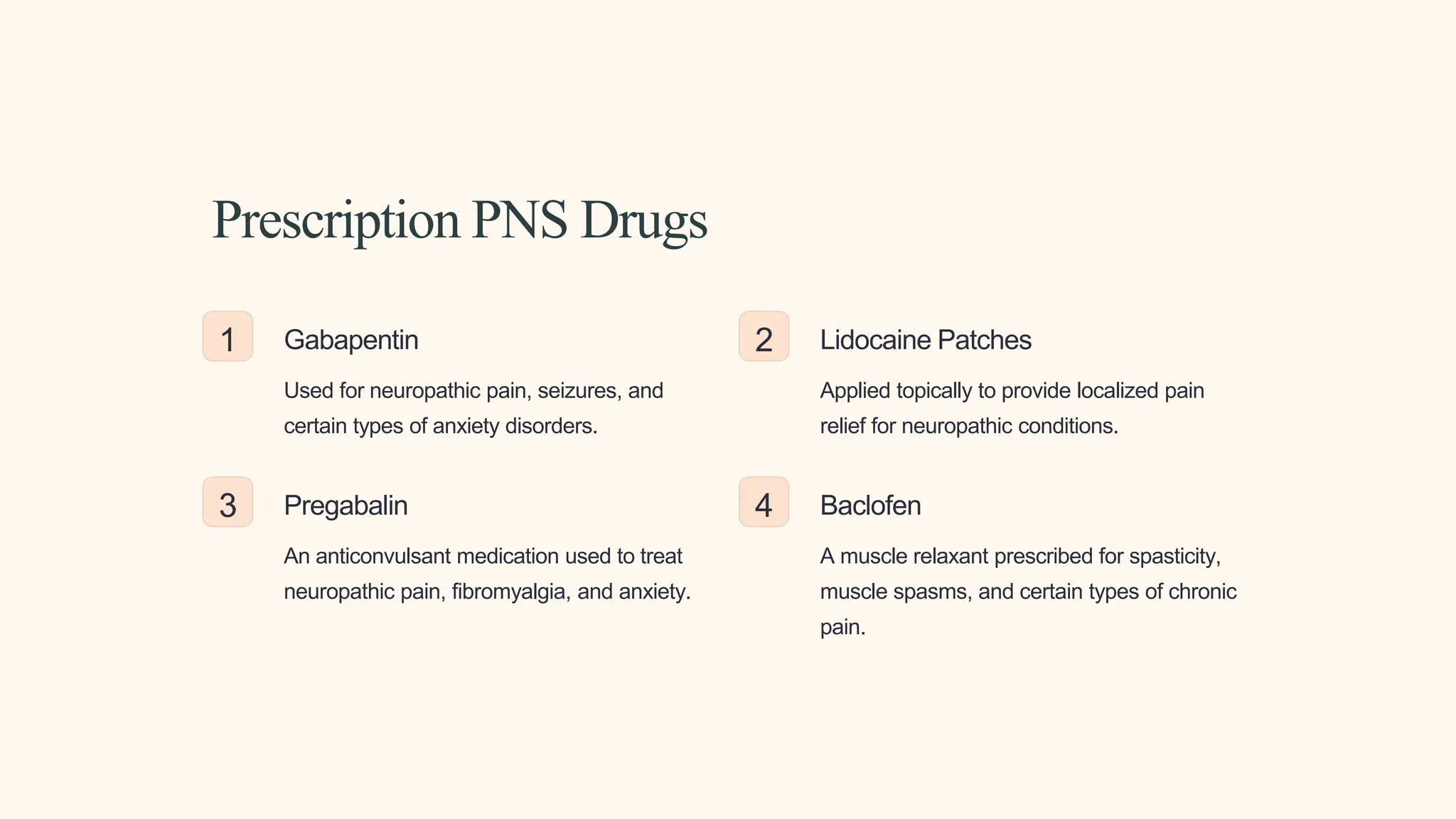 PNS-Drugs introduction classification and their effects | PPTX