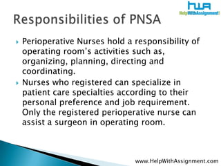 Pnsa role nursing | PPTX