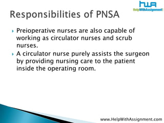 Pnsa role nursing | PPTX