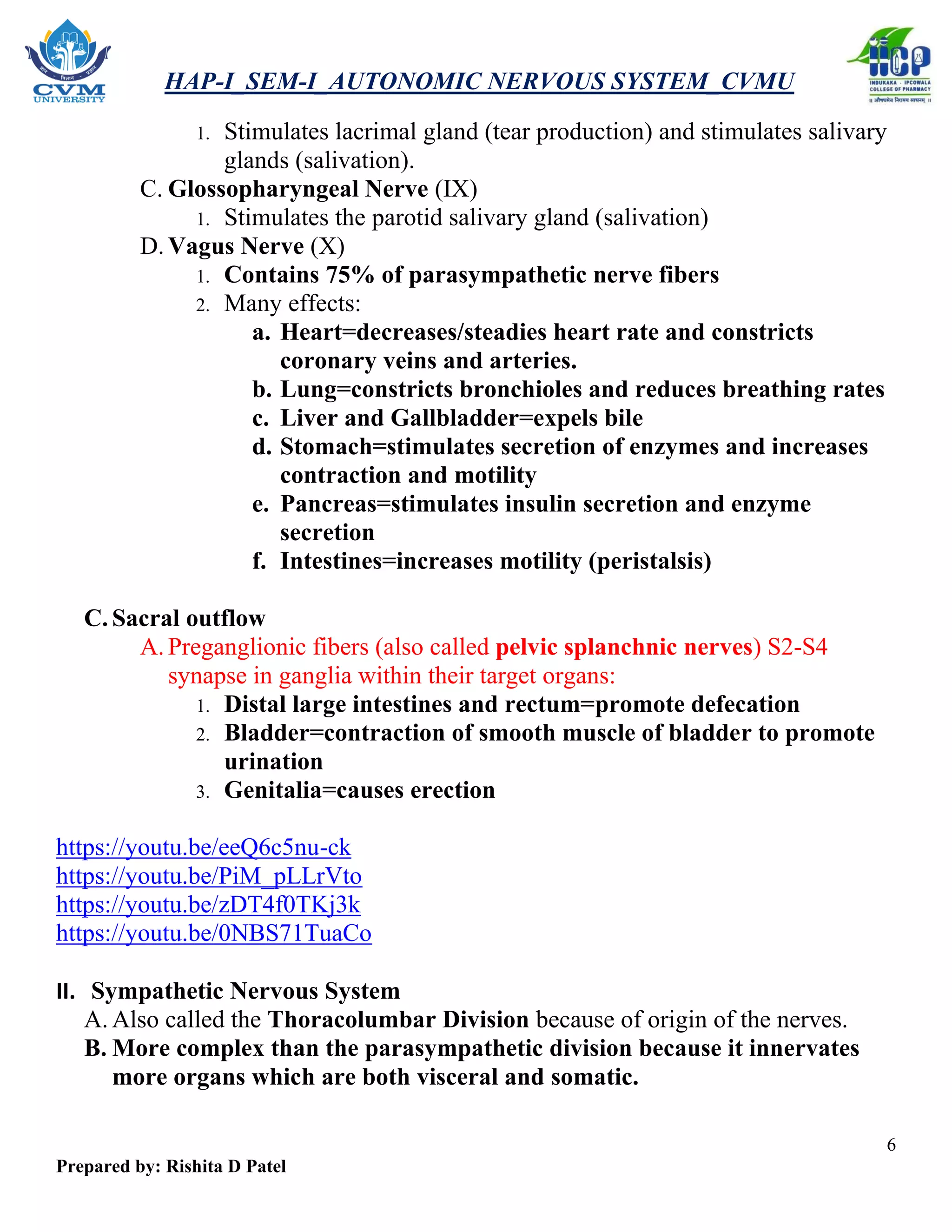 PNS_ Autonomic Nervous System _RDP | PDF