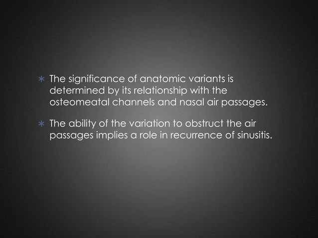 ANATOMICAL VARIANTS OF CT PNS | PPTX