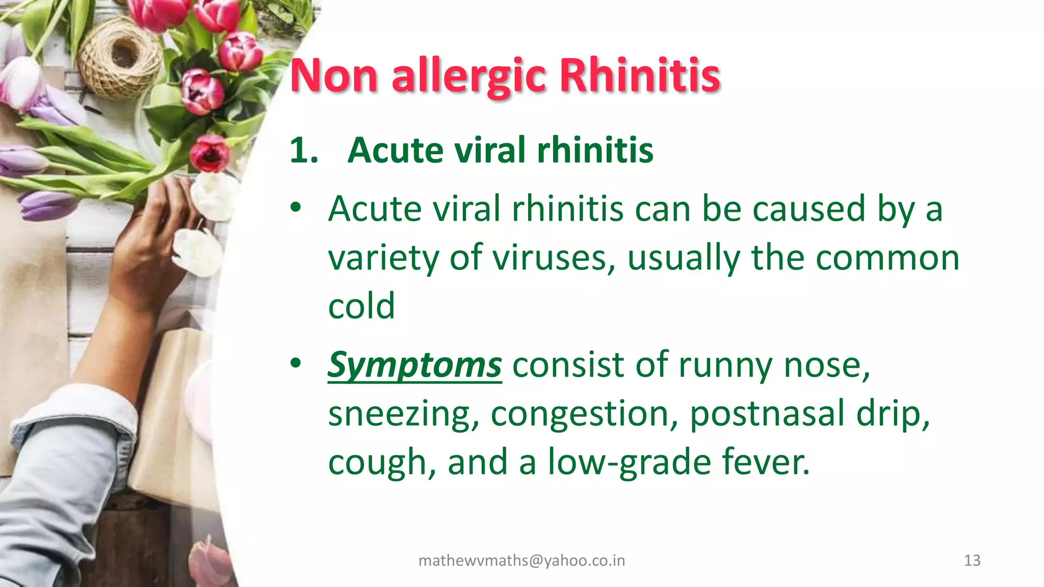 Nasal and Para nasal inflammatory disease PPT | PPTX
