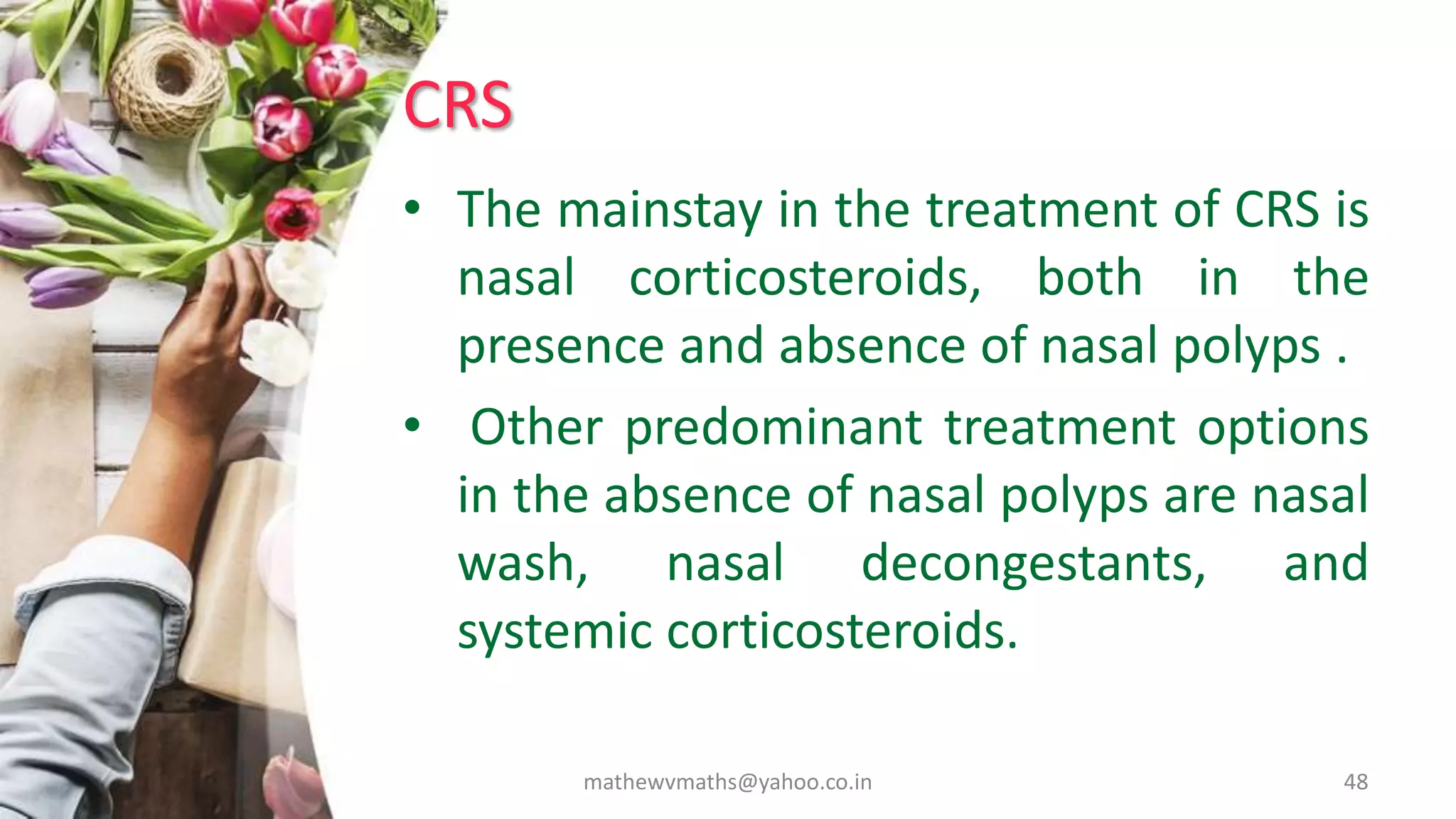 Nasal and Para nasal inflammatory disease PPT | PPTX | Ear, Nose and Throat Conditions ...