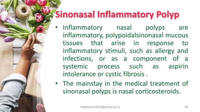Nasal and Para nasal inflammatory disease PPT | PPTX | Ear, Nose and Throat Conditions ...