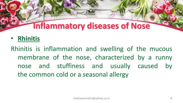 Nasal and Para nasal inflammatory disease PPT | PPTX | Ear, Nose and Throat Conditions ...