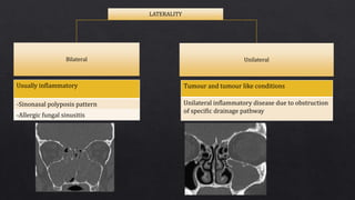 Radiological approach to PNS (Paranasal sinus) Masses | PPTX