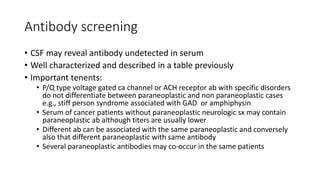 Paraneoplastic Neurological Syndrome | PPTX