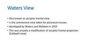 Anatomy and Xray of PNS and orbit | PPTX