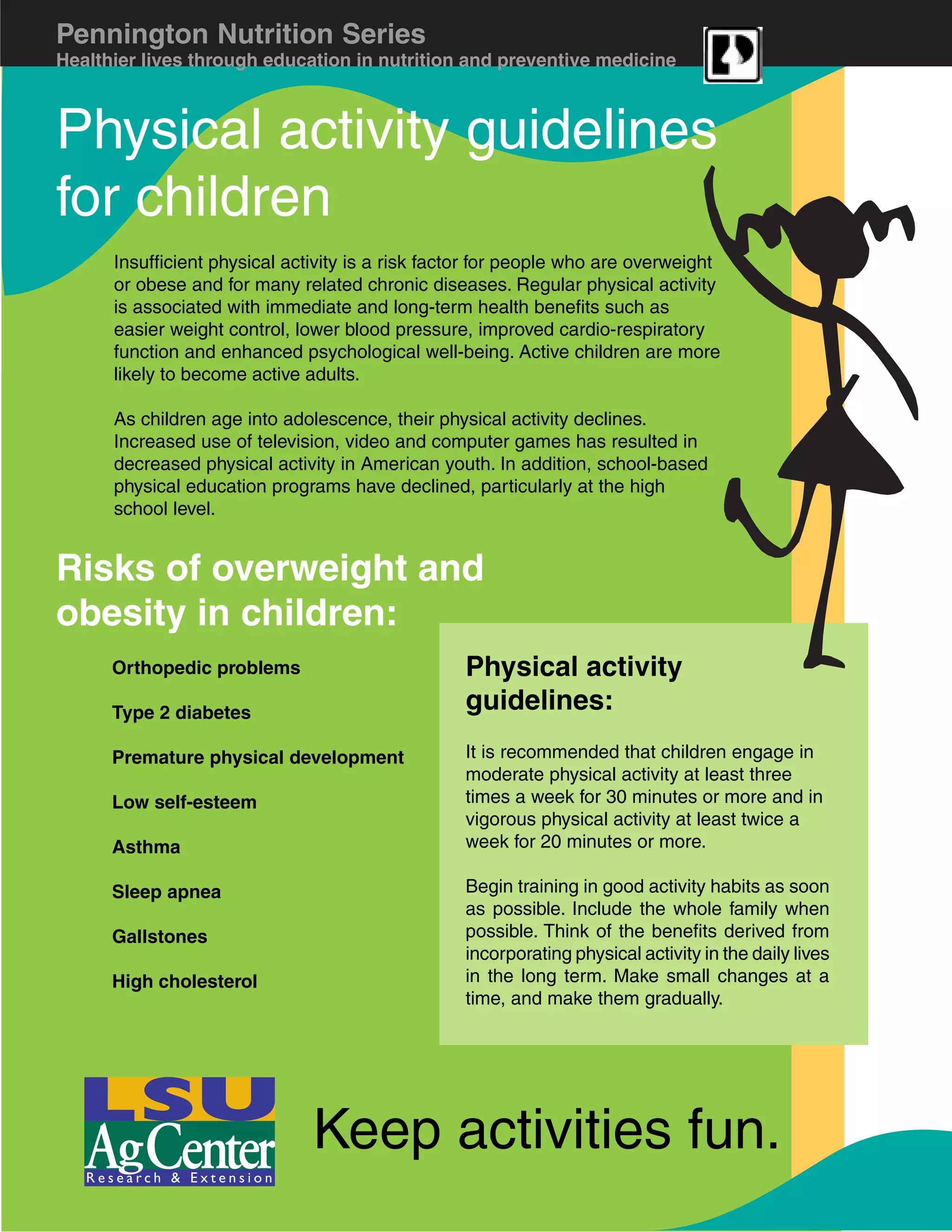 Physical activity_guidelines_for_children | PDF | Children\'s Health ...
