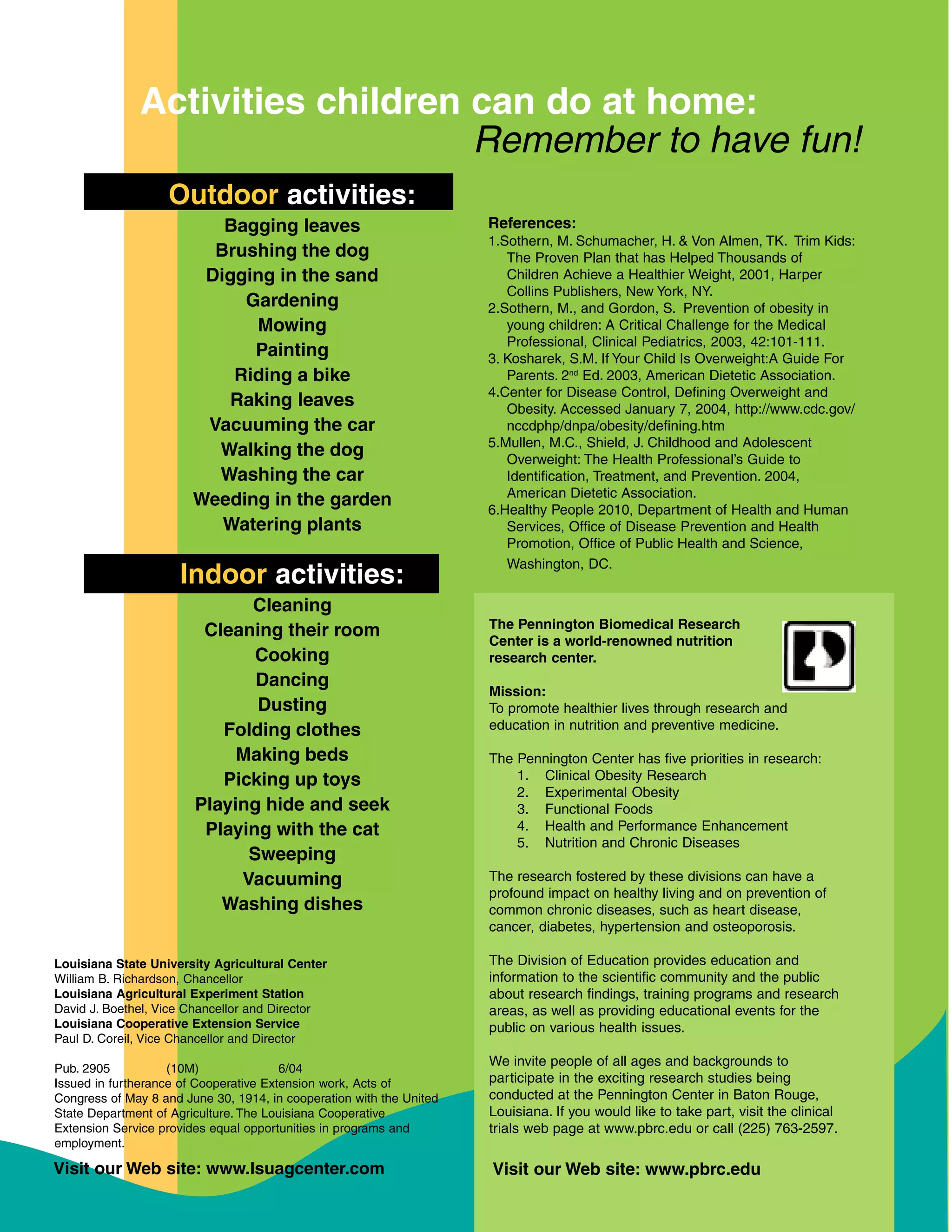 Physical activity_guidelines_for_children | PDF | Children\'s Health ...