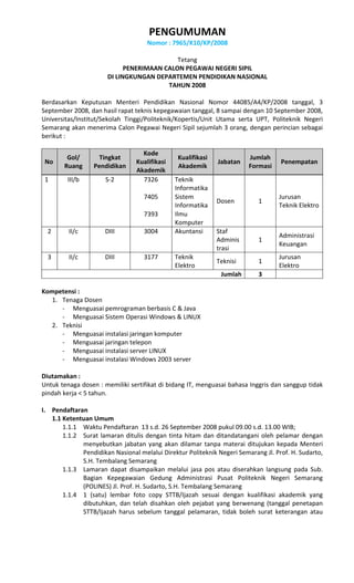 Pns Polines 2008 | PDF