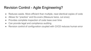Technical Practices for Agile Engineering - PNSQC 2019 | PPT